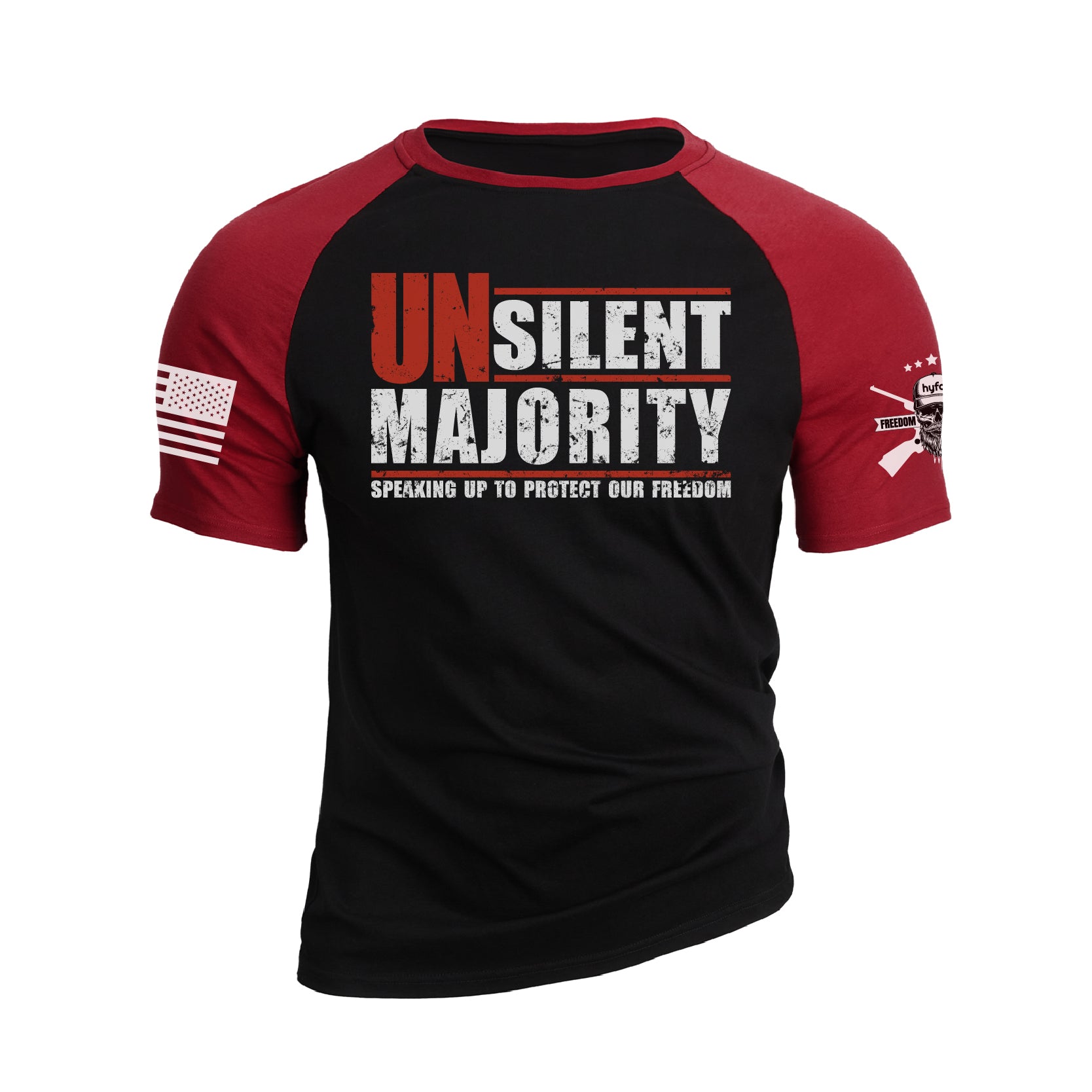 PROTECT OUR FREEDOM RAGLAN GRAPHIC TEE