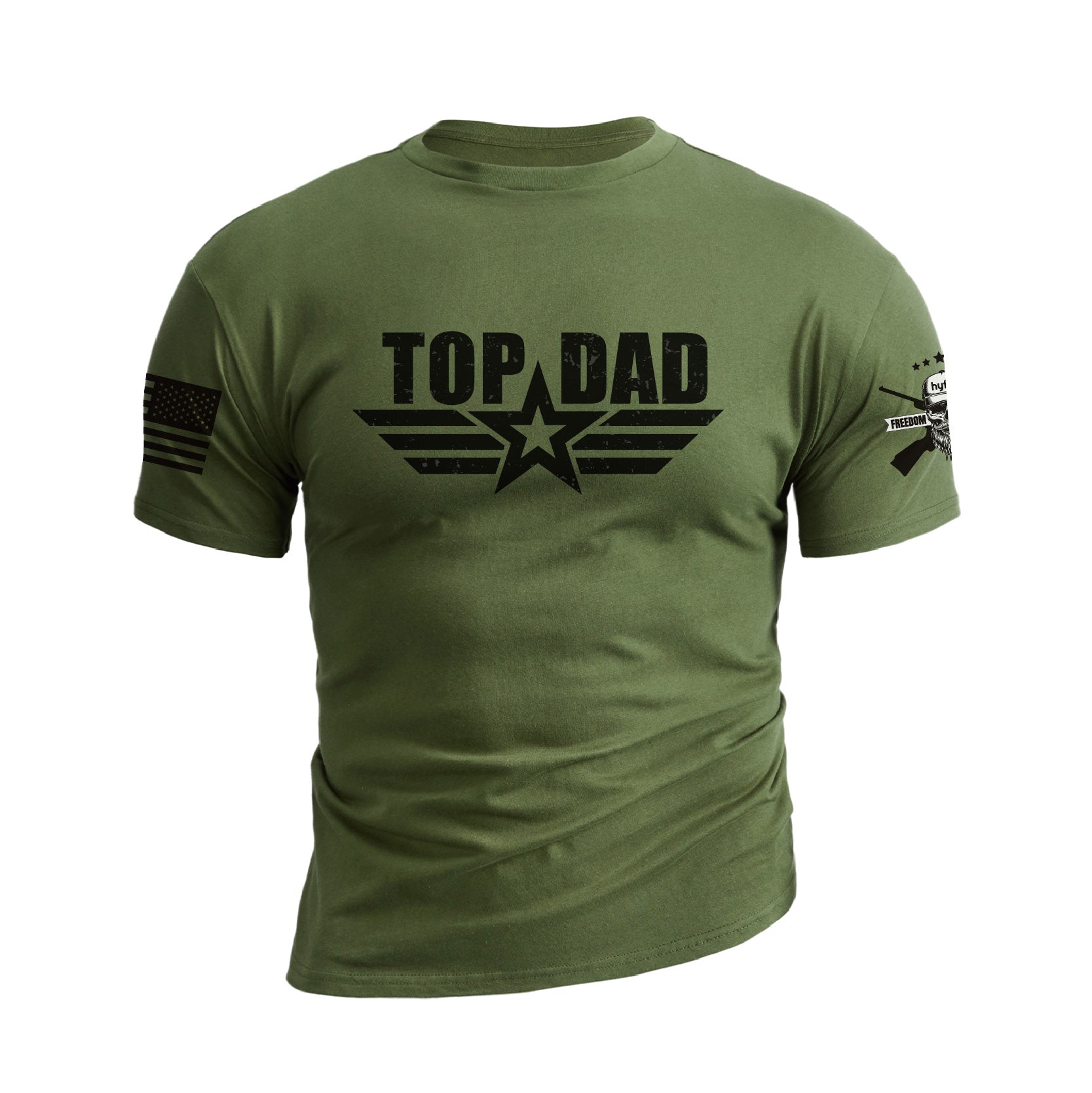 Hyfol Top Dad Star Vintage Graphic Tees Men | Short Sleeves Crew Neck T ...