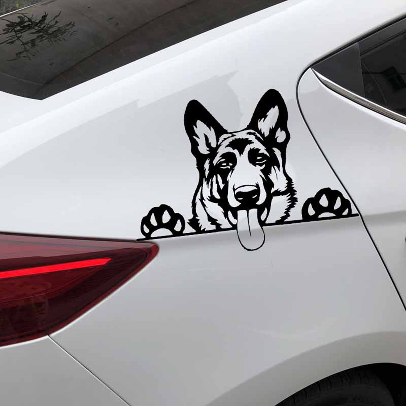 Hyfol CUTE DOG CAR STICKER 6.6'' x 4.6''