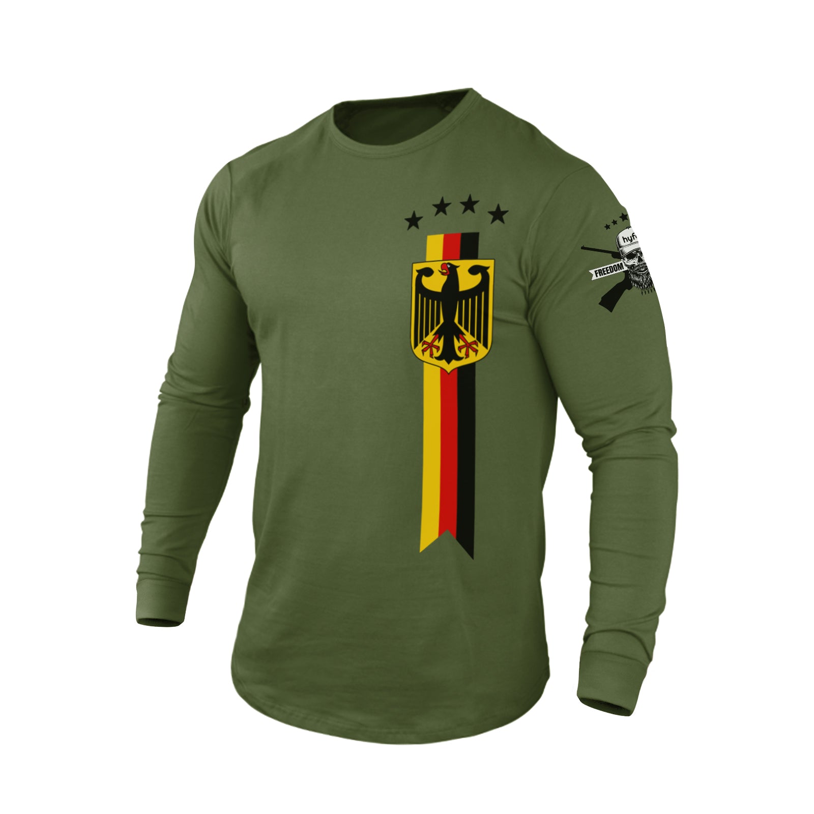 Hyfol 2022 World Cup Germany Flag Football Uniform 100% Cotton Graphic ...